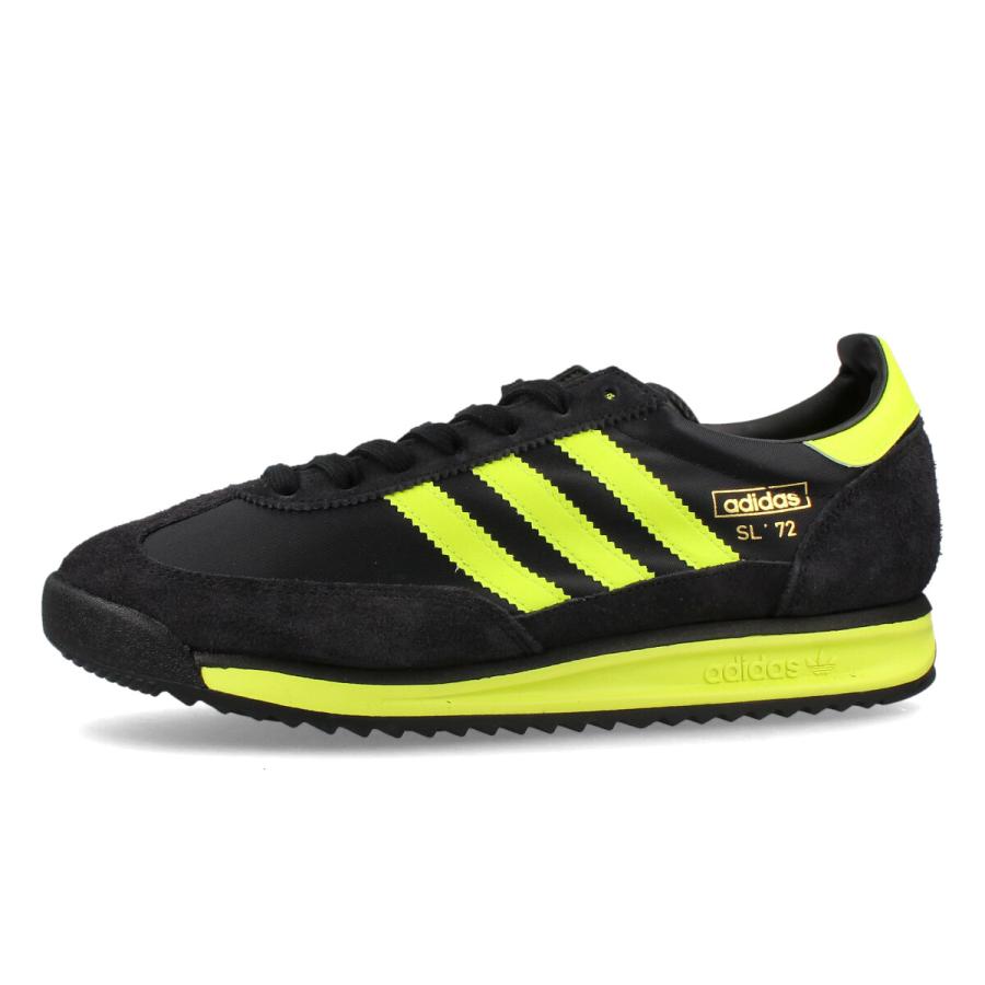 adidas Originals SL 72 RS アディダス メンズ レディース CORE BLACK/SOLAR YELLOW/GOLD ...