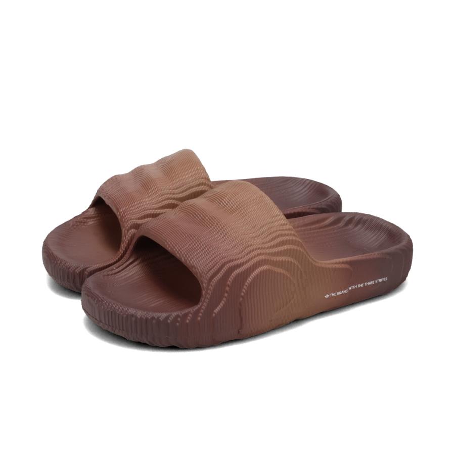 ADILETTE adidas 22 SLIDES アディダス アディレッタ スライド メンズ レディース PRE RUBBED BROWN ...