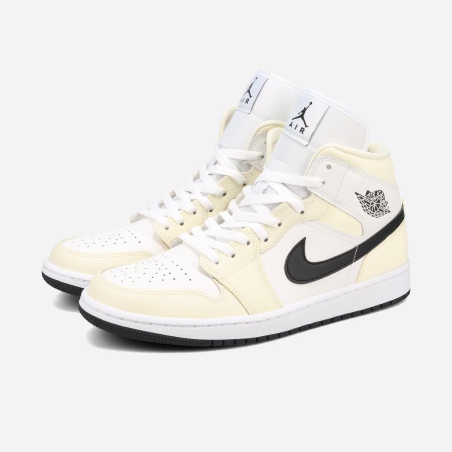 エア ジョーダン 1 NIKE WMNS AIR JORDAN MID ナイキ ウィメンズ ミッド COCONUT MILK/BLACK ...
