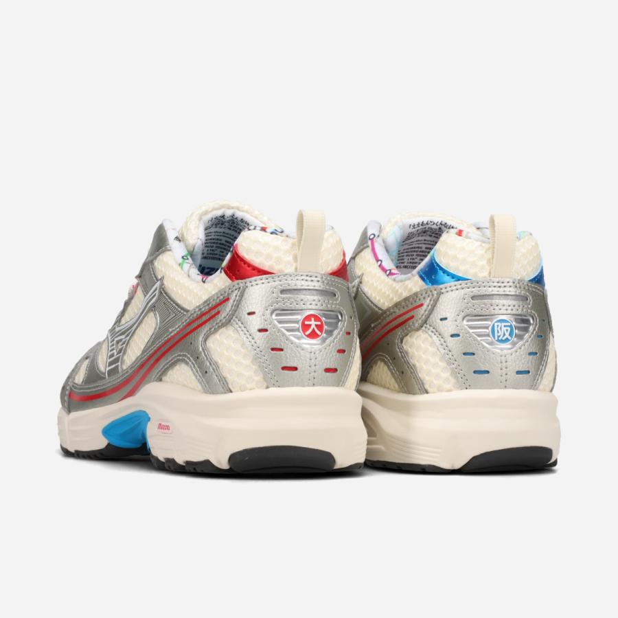 ASICS MIZUNO MXR ミズノ エムエックスアール メンズ OFF WHITE/SILVER/RED ホワイト D1GA250801 ...