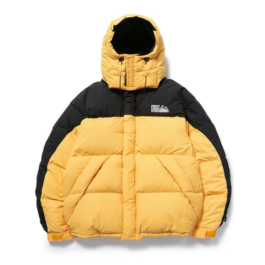 FIRST DOWN BUGGY JACKET ファーストダウン バギー ダウン ジャケット メンズ アウター 上着 秋冬 BLACK YELLOW GREEN 3色展開 F342503C ...
