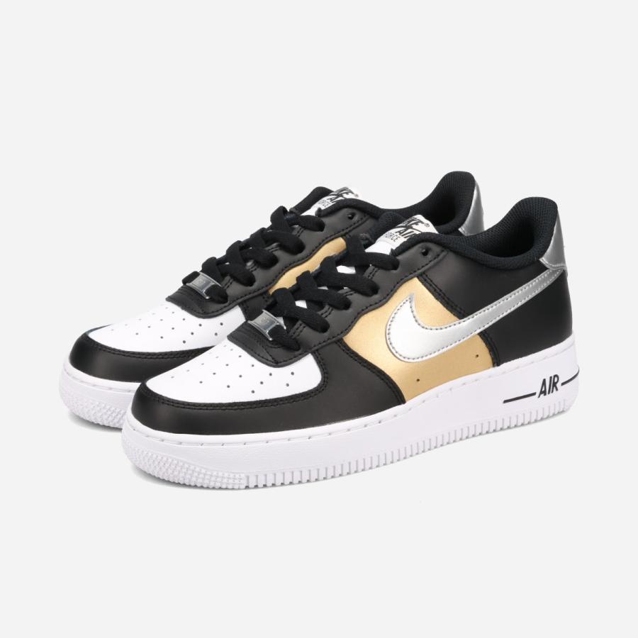 エア フォース 1 NIKE AIR FORCE BG ナイキ 海外限定 日本未発売モデル レディース BLACK/METALLIC ...