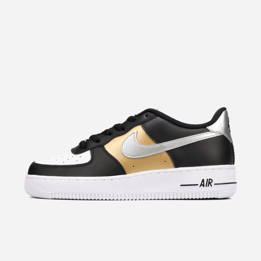 エア フォース 1 NIKE AIR FORCE BG ナイキ 海外限定 日本未発売モデル レディース BLACK/METALLIC ...
