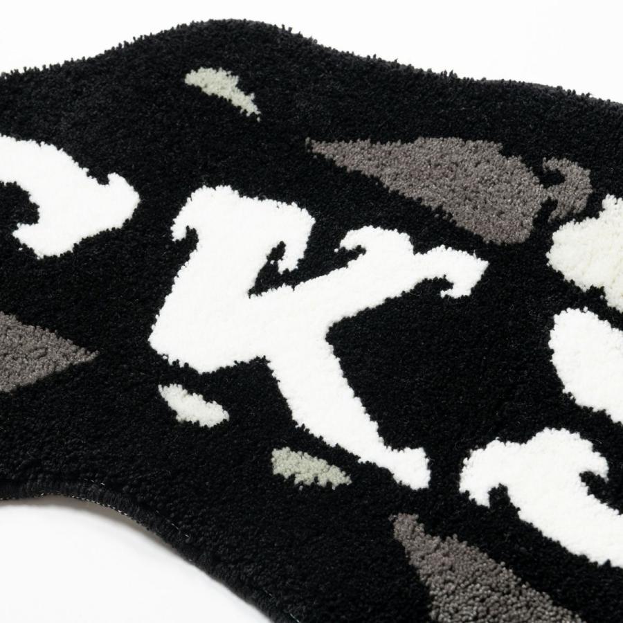 KICKS LAB. LOGO RUG キックスラボ ロゴ ラグ 日本製 BLACK ブラック KL-LOGO-RUG-01-BLK ...