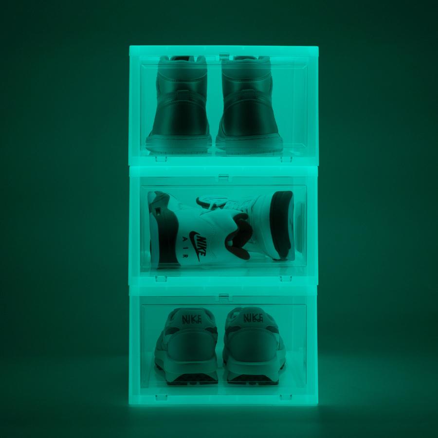 KICKS LAB. SHOE STORAGE BOX 3 キックスラボ シューストレージ ボックス 3BOXセット GLOW IN THE ...