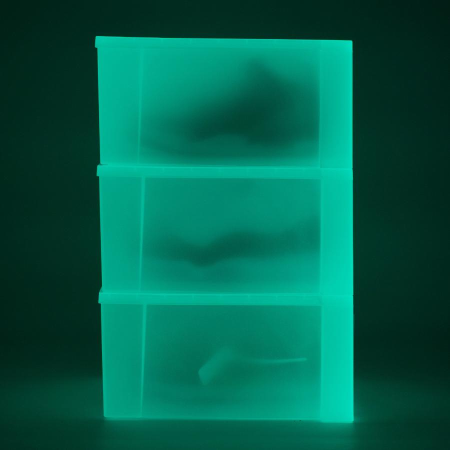 KICKS LAB. SHOE STORAGE BOX 3 キックスラボ シューストレージ ボックス 3BOXセット GLOW IN THE ...
