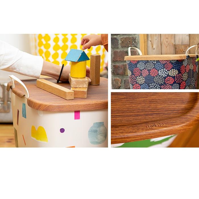 onbaquet（stacksto.） オンバケット ムーク mooq ふた 蓋 木目調 おしゃれ 収納ボックス onbaquet Mサイズ 3点以上で送料無料 : ライフスタイルアブラナ ...