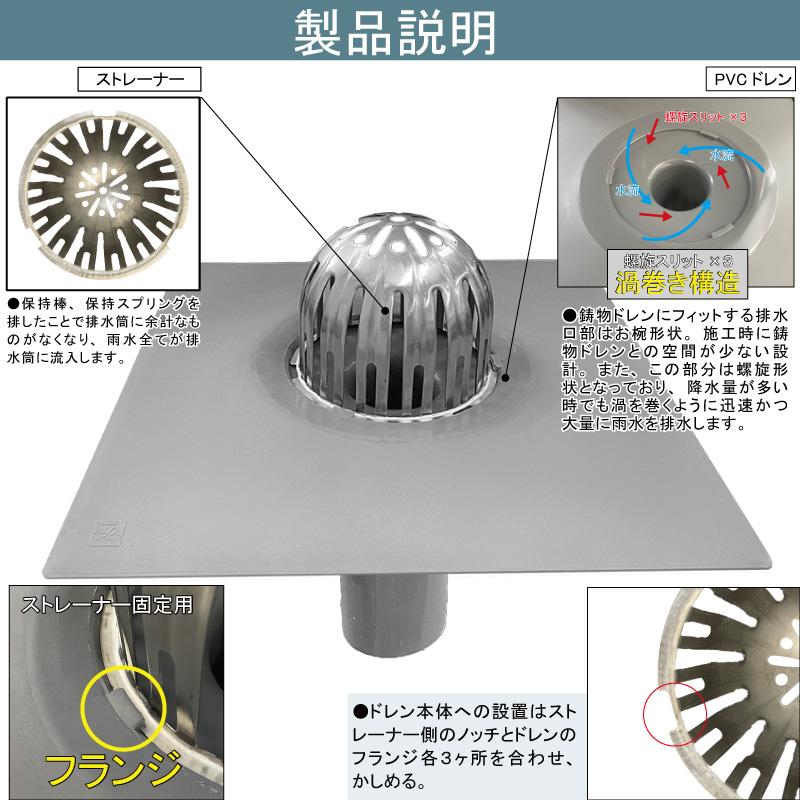 SGK Fドレン塩ビ タテ型 Φ100 : LSiX6.com - 通販 - Yahoo!ショッピング