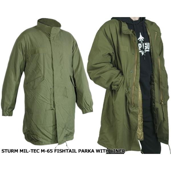 ストリーム ミルテック M-65 フィッシュテール ライナー STURM MIL-TEC FISHTAIL PARKA OLIVE 10122001 ジャケット オリーブ MILITARY ...