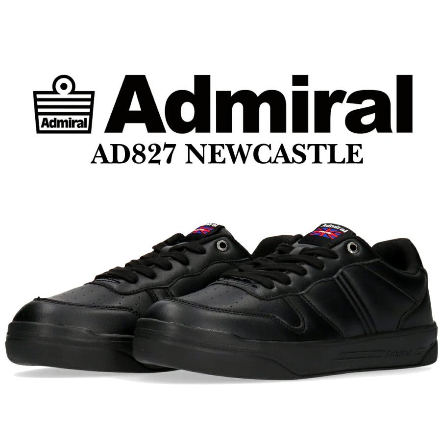 Admiral アドミラル ニューキャッスル AD827 NEW CASTLE BLACK 133827-05 メンズ スニーカー ブラック ウィメンズ コートタイプ : LTD Online ...