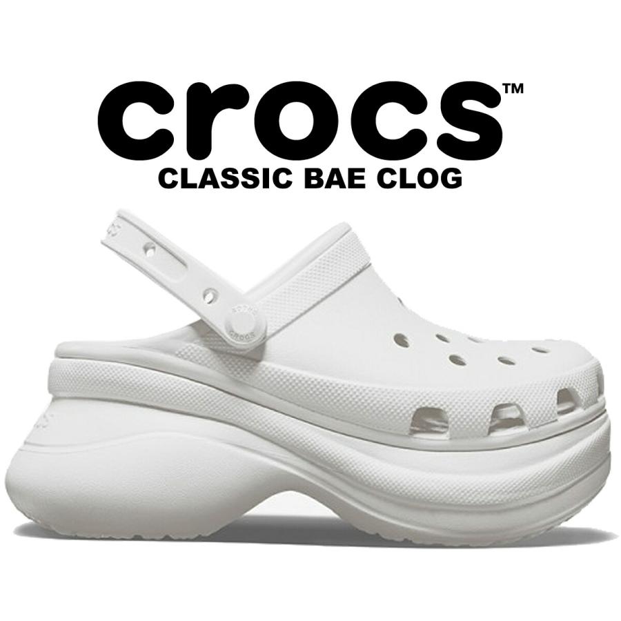 crocs（クロックス） クラシック ベイ クロッグ crocs CLASSIC BAE CLOG WHITE 206302-100 ホワイト ...