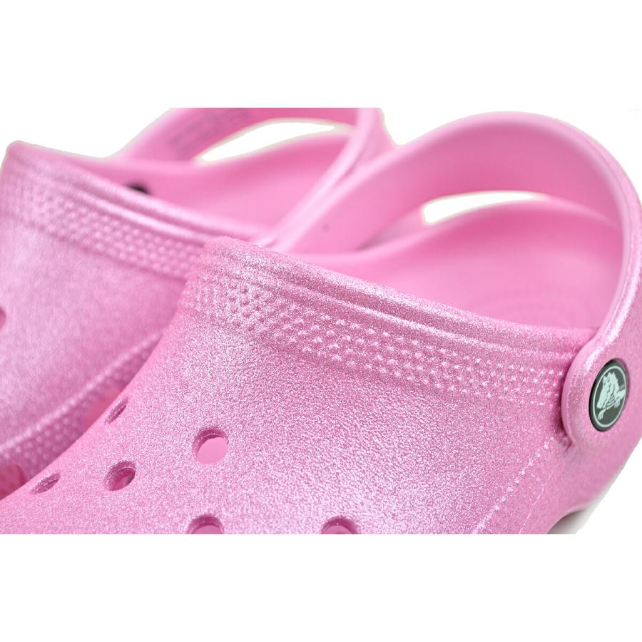 crocs（クロックス） クラシック クロッグ グリッター キッズ crocs CLASSIC GLITTER CLOG KIDS PINK ...