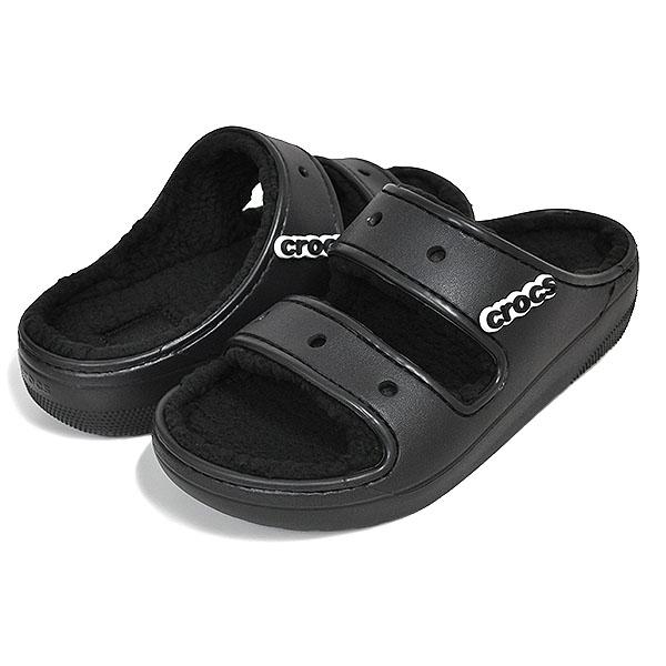 crocs（クロックス） クラシック コージー サンダル crocs CLASSIC COZZZY SANDAL BLACK/BLACK ...