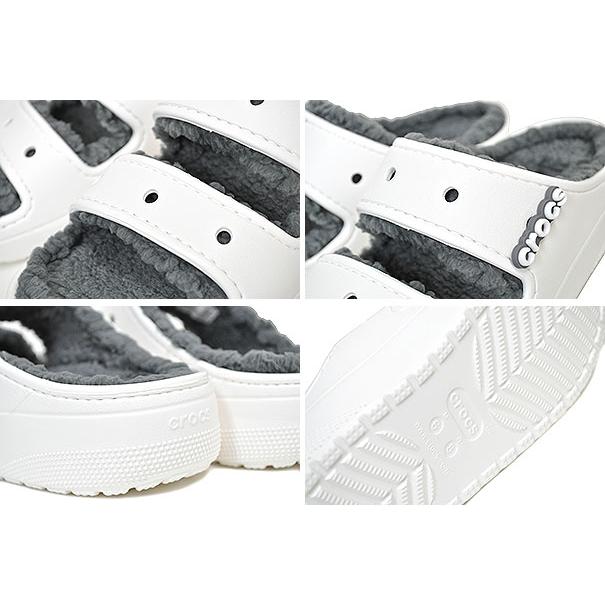 crocs（クロックス） クラシック コージー サンダル crocs CLASSIC COZZZY SANDAL WHITE 207446 ...