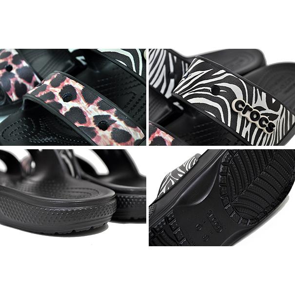 crocs クロックス アニマル リミックス サンダル CLASSIC CROCS ANIMAL REMIX SANDAL BLACK ...