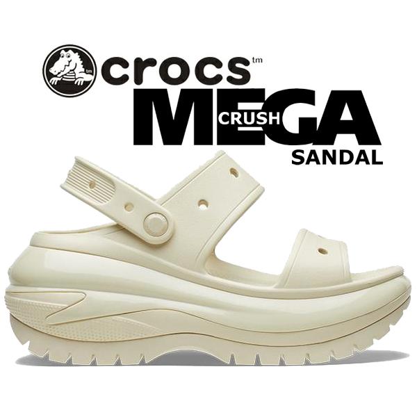crocs クロックス クラシック メガクラッシュ サンダル CLASSIC MEGA CRUSH SANDAL BONE 207989 ...