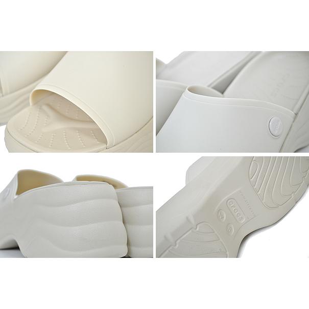 crocs クロックス スカイライン スライド SKYLINE SLIDE BONE 208182-2y2 ウィメンズ サンダル 厚底 ...