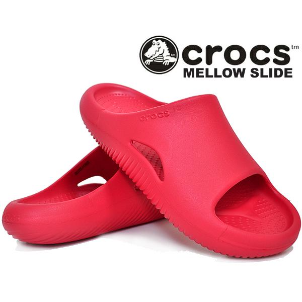 crocs クロックス メロウ リカバリー スライド MELLOW SLIDE VARSITY RED 208392-6wc バーシティー ...