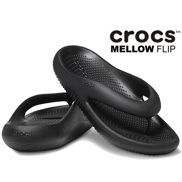 crocs（クロックス） メロウ リカバリー フリップ crocs MELLOW RECOVERY FLIP BLACK 208437-001 ...