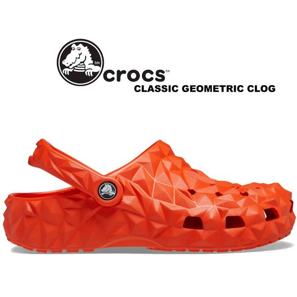 crocs（クロックス） クラシック ジオメトリック クロッグ crocs CLASSIC GEOMETRIC CLOG LAVA ...