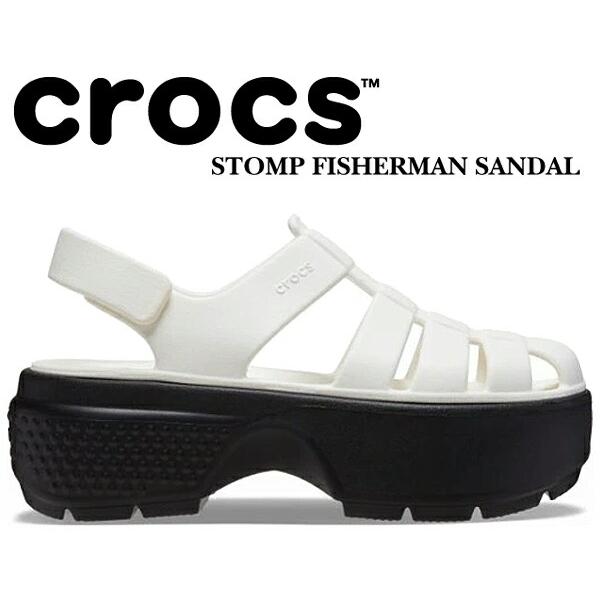 crocs クロックス ストンプ フィッシャーマン サンダル STOMP FISHERMAN SANDAL CHARK 209938-0wv ...