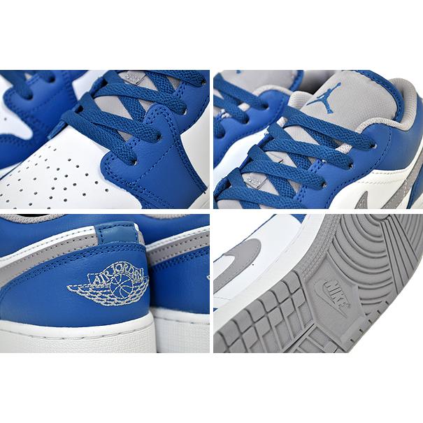 ナイキ エアジョーダン 1 ロー ガールズ NIKE AIR JORDAN 1 LOW GS true blue/cement grey ...