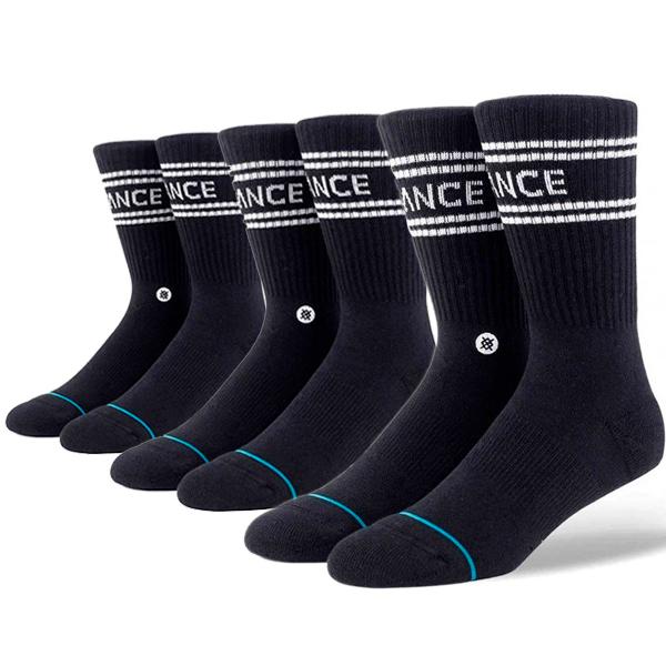 STANCE スタンスソックス 3足パック BASIC 3 PACK CREW BLACK a556d20sro-blk 靴下 クルーソックス ブラック 黒 : LTD Online - 通販 ...
