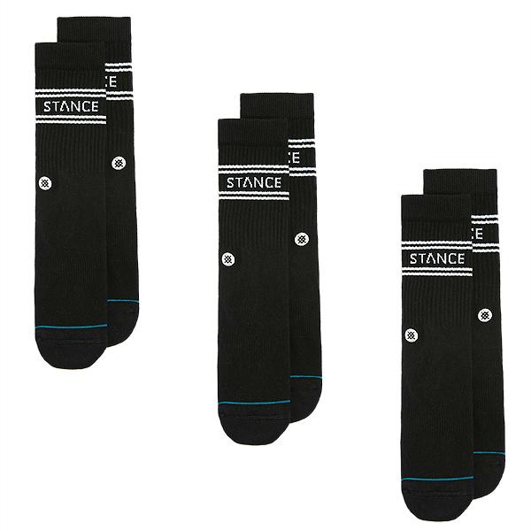 STANCE スタンスソックス 3足パック BASIC 3 PACK CREW BLACK a556d20sro-blk 靴下 クルーソックス ブラック 黒 : LTD Online - 通販 ...