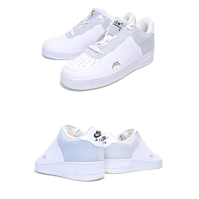 NIKE ナイキ エアフォース 1 ACW AIR FORCE 07 A-COLD-WALL white/black-light grey ...
