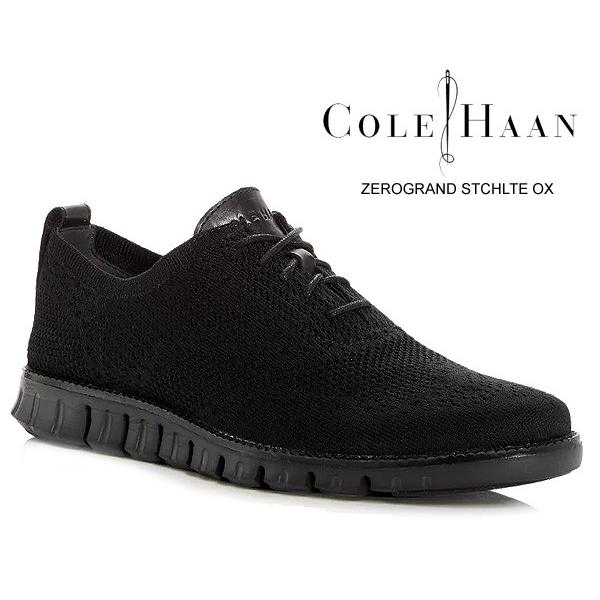 COLE HAAN コールハーン ゼログランド スティッチライト オックスフォード ZEROGRAND STCHLTE OX BLACK KNIT/BLACK c30416 ビジネス ...