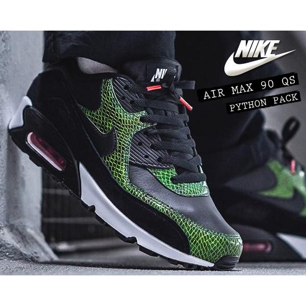 NIKE ナイキ エアマックス 90 パイソン AIR MAX QS PYTHON black/black-cyber-fir cd0916 ...