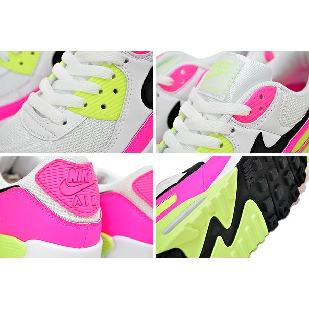 NIKE（ナイキ） ウィメンズ エアマックス 90 NIKE WMNS AIR MAX 90 white/black-pink blast ...