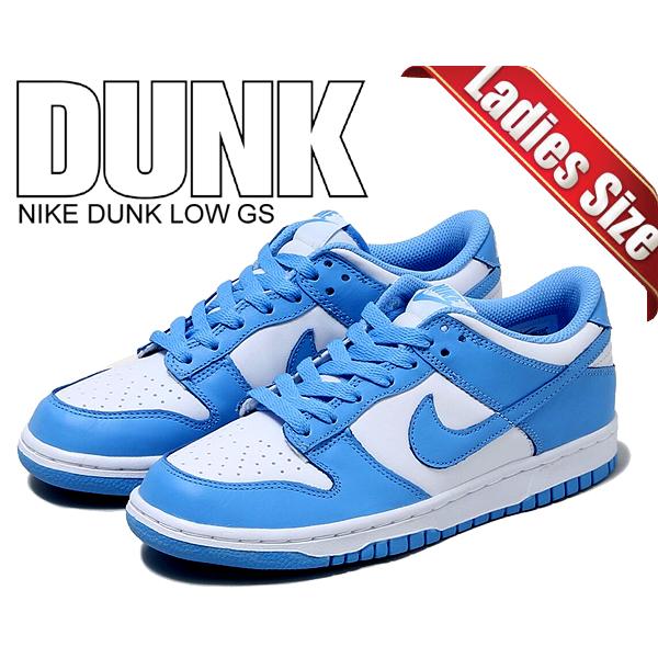 NIKE ナイキ ダンク ロー ガールズ DUNK LOW (GS) white/university blue-wht cw1590-103 ...