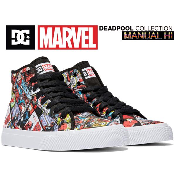 DC SHOES ディーシーシューズ × マーベル デッドプール マニュアルハイ MARVEL DP MANUAL HI BLACK ...