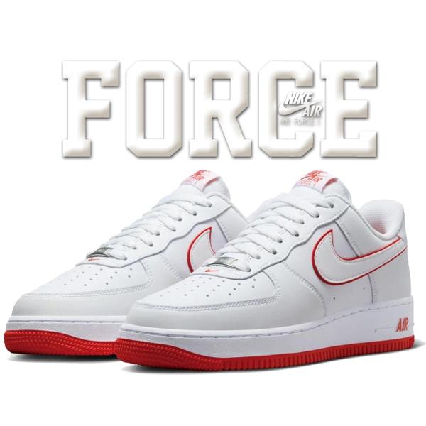 エア フォース 1 ナイキ エアフォース 07 NIKE AIR FORCE white/white-picante red dv0788 ...