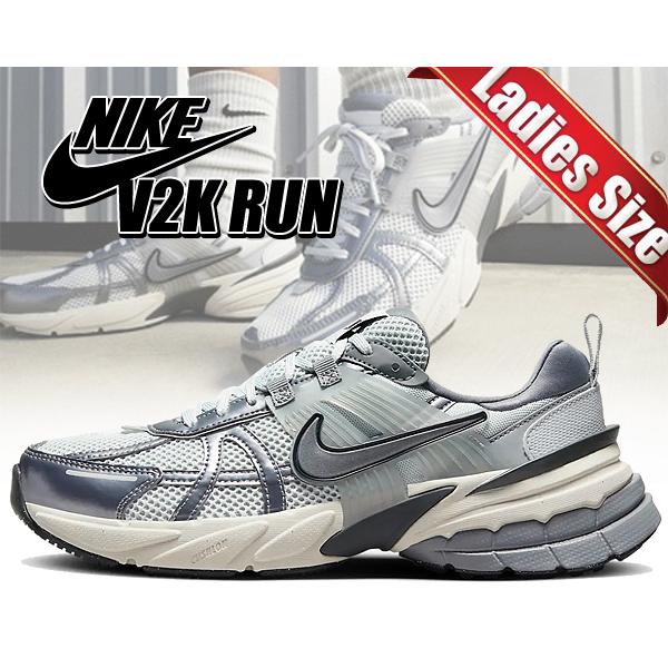 NIKE（ナイキ） ウィメンズ V2K ラン NIKE WMNS V2K RUN pure platinum/mtlc cool grey ...