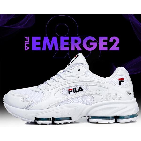FILA フィラ エマージュ 2 99 EMERGE WHITE スニーカー ホワイト ランニングシューズ DAD SHOES SNEAKER ...