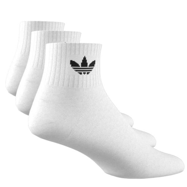 adidas（アディダス） ミッドカットクルーソックス 3足組み adidas TREFOIL ANKLE SOCKS 3 PAIRS ...