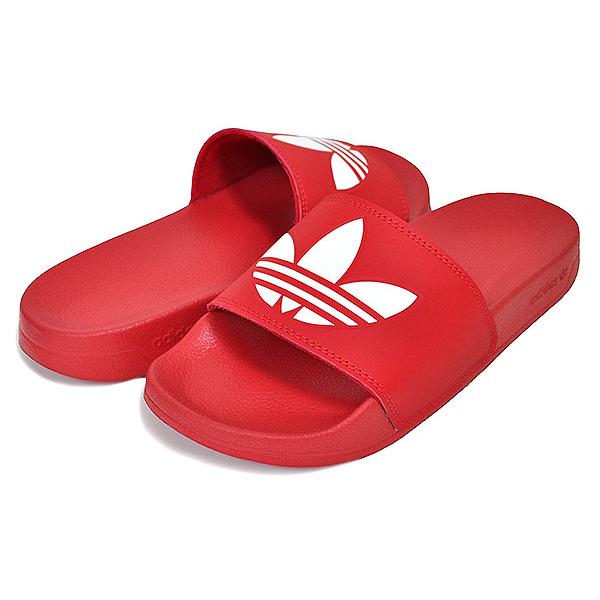 adidas アディダス アディレッタ ライト ウィメンズ ADILETTE LITE SCARLE/FTWWHT/SCARLE fu8296 ...
