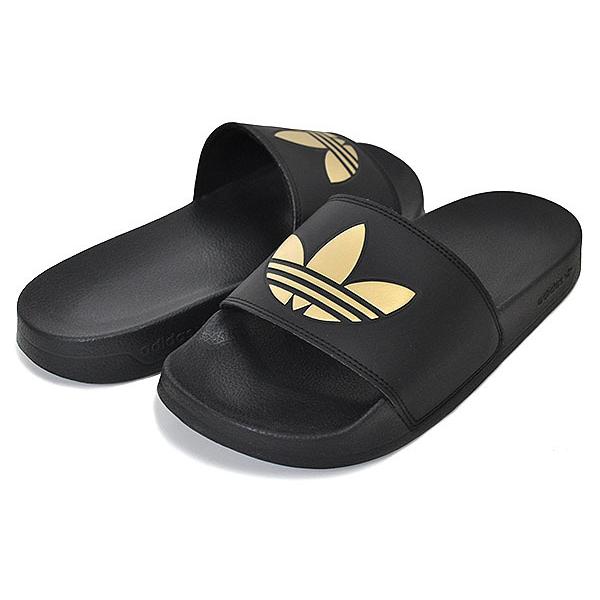 adidas アディダス アディレッタ ライト ウィメンズ ADILETTE LITE W CBLACK/CBLACK/MAGOLD ...