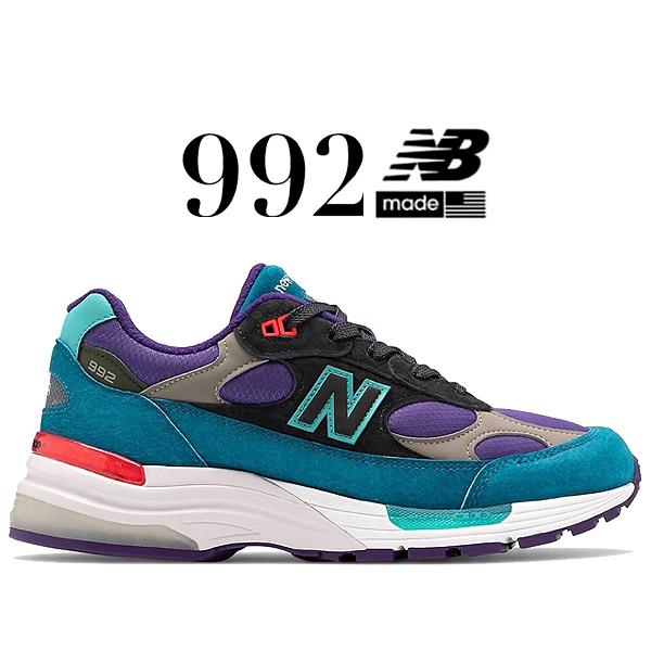 992シリーズ ニューバランス M992 NEW BALANCE M992TC MADE IN U.S.A. width: D GREEN/PURPLE スニーカー 992 アウトドア ...