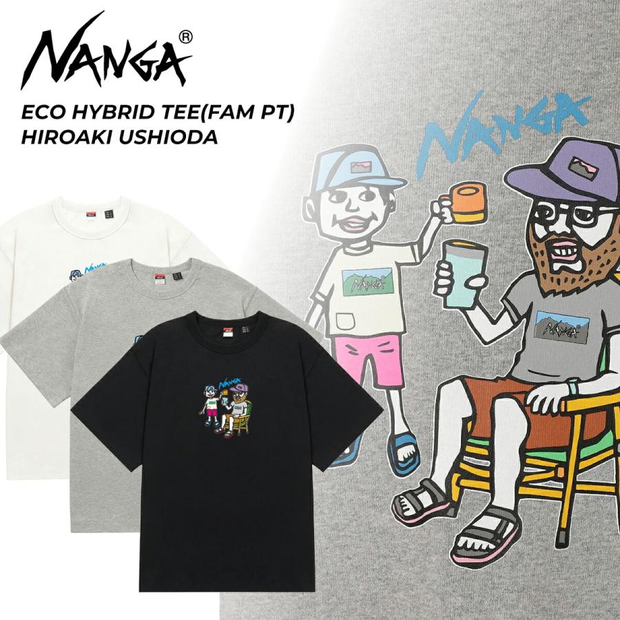 NANGA ナンガ × ウシオダヒロアキ エコ ハイブリッド Tシャツ FAM PT ECO HYBRID TEE(FAM PT) HIROAKI USHIODA n2500-1m021z ...