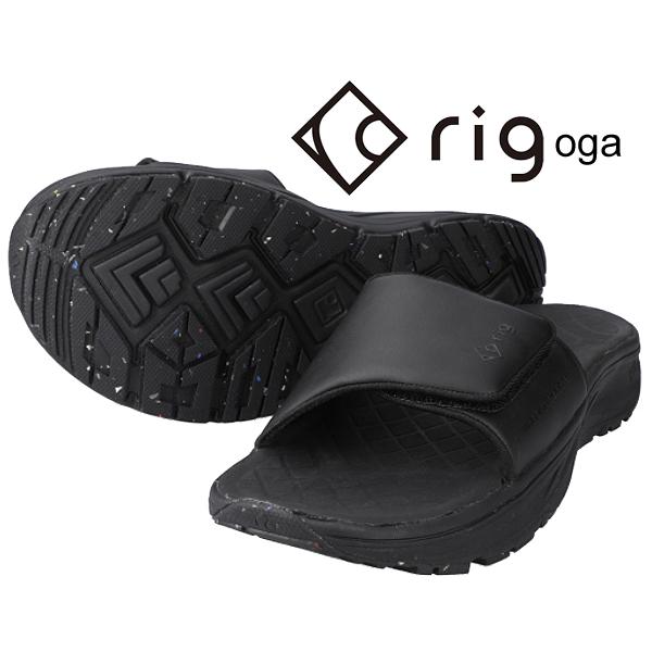 rig リグ オーガ oga BLACK rg0010bl リカバリー サンダル スポーツ スライド ベルクロ ブラック FOOTWEAR : LTD Online - 通販 - Yahoo ...