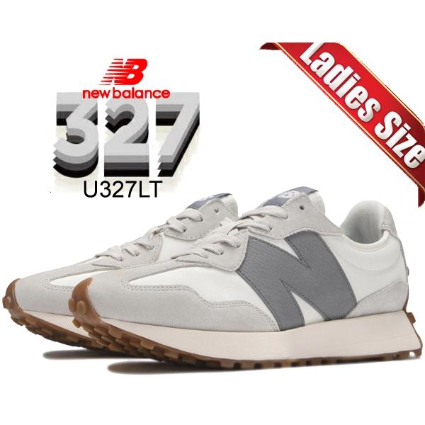 New Balance ニューバランス 327 NEW BALANCE U327LT Width D WHITE/GRAY レディース ...