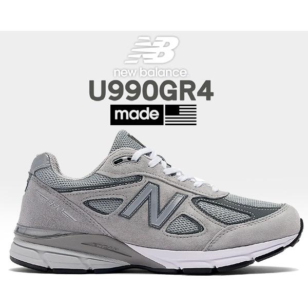 990シリーズ ニューバランス M990 V4 NEW BALANCE U990GR4 MADE IN U.S.A. width D GREY ...