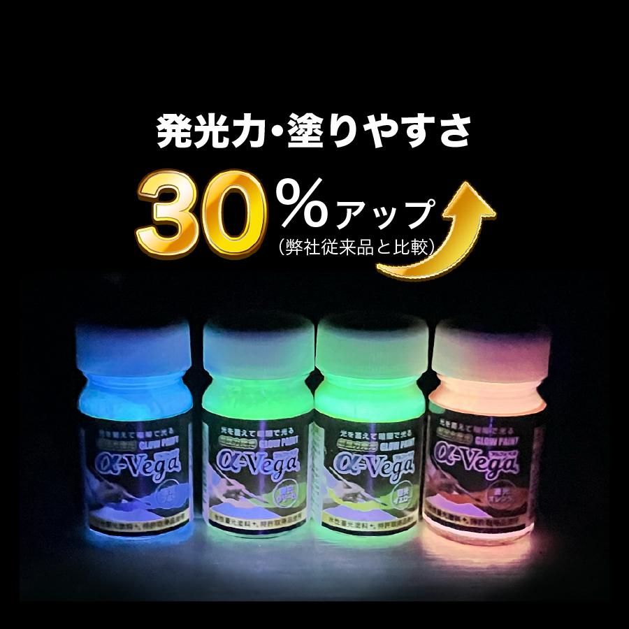 蓄光塗料 蛍光塗料 高発光 夜光 ハンドメイド 夜釣り DIY 20g GLOW PAINT α-Vega : ZAKKA Yahoo!店 - 通販 - Yahoo!ショッピング