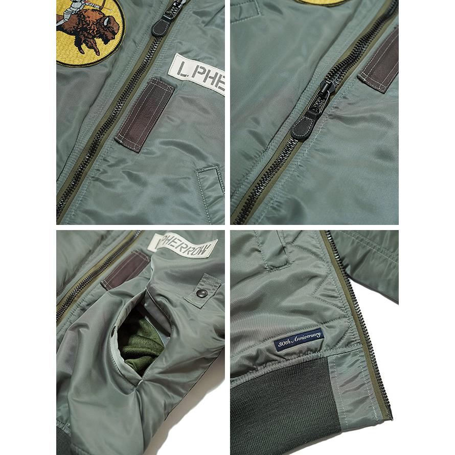 30th Anniversary Pherrow's（フェローズ） 21W-MA-1-DECO MA-1 限定250着 フライトジャケット アメカジ メンズ : 21w-ma-1-deco ...