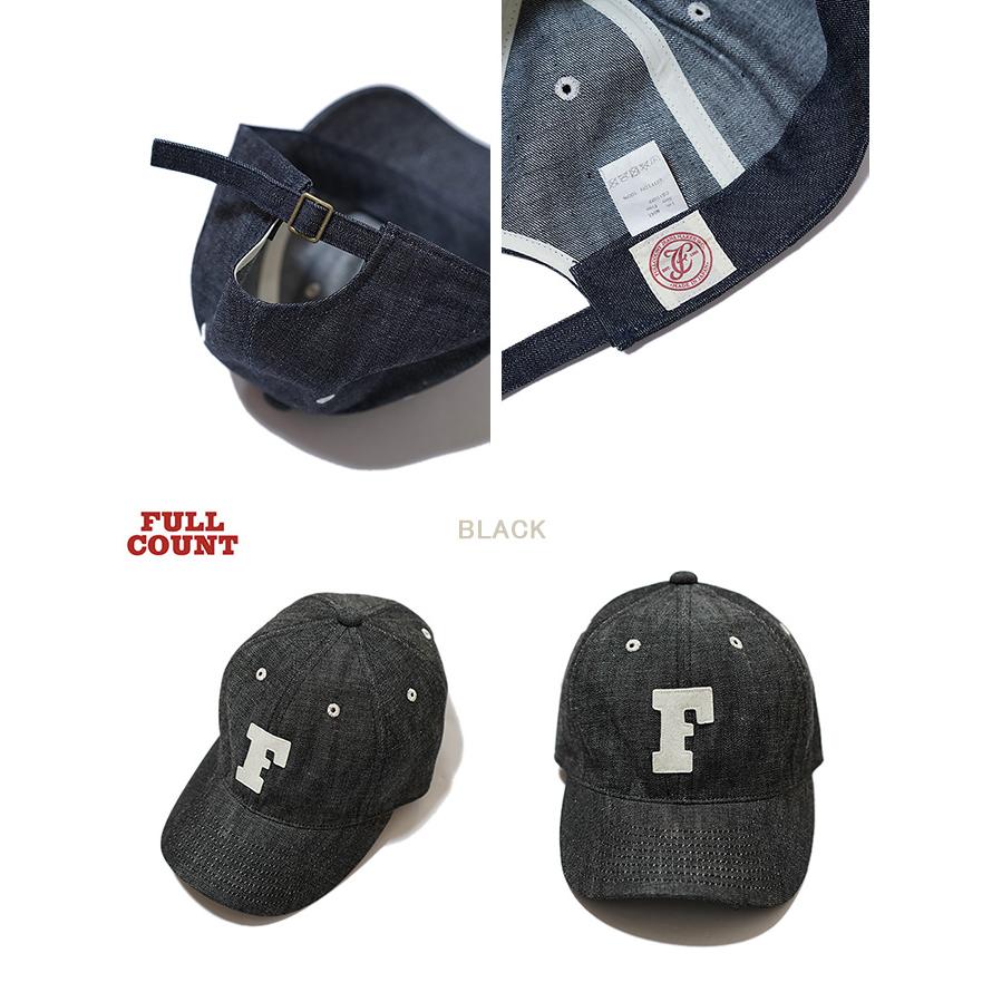 FULLCOUNT（フルカウント） 6843 ベースボールキャップ 6Panel Denim Baseball Cap 'F' Patch キャップ アメカジ メンズ :6843:Lua ...