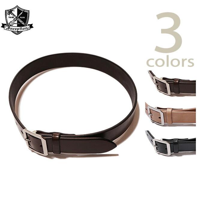 Inception by OPUS（インセプション・オーパス） IPSDB-01 サドルレザーギャリソンベルト 38mm巾 栃木レザー レザー ...