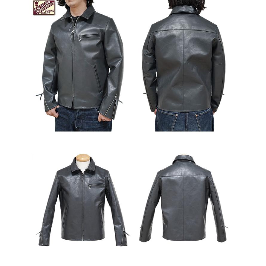 ワイツーレザー Y'2 LEATHER PR-65 ヴィンテージホースライトシングルライダースジャケット [ GRAY ] アメカジ メンズ レザージャケット 限定モデル : Lua ...